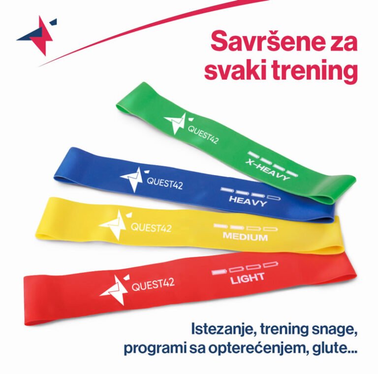 Elastične trake za vežbanje - Quest42
